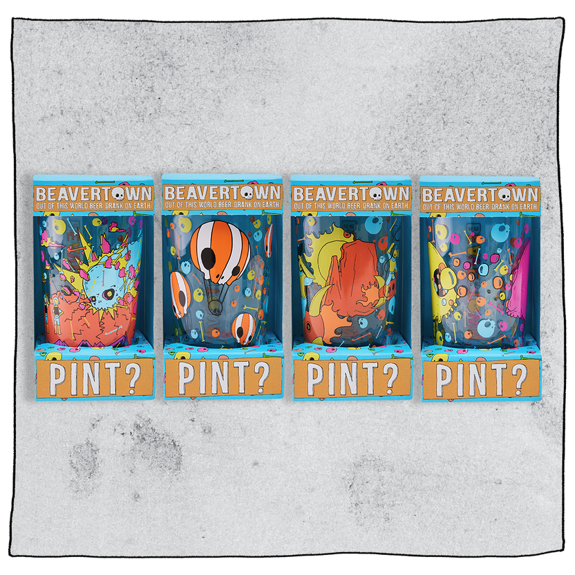 Core Craft Icons Pint Glass Set of 4 | Beavertown Brewery