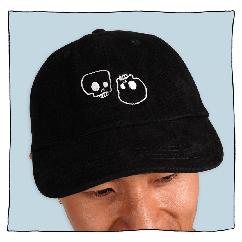 Double Skull Baseball Cap in Black | Beavertown Brewery