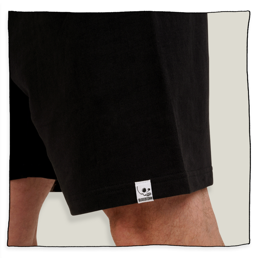 Essential Skull Printed Shorts in Black | Beavertown Brewery